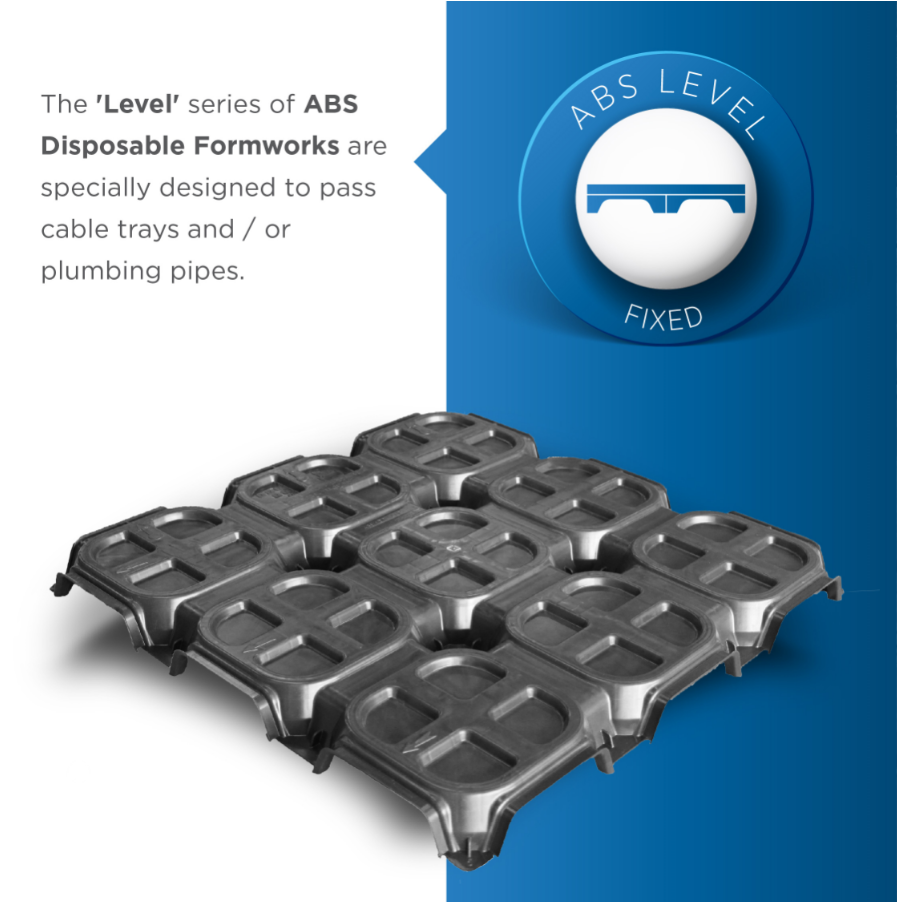 ABS LEVEL - טפסות אבודות למילוי הגבהה ופילוס רצפות בטון